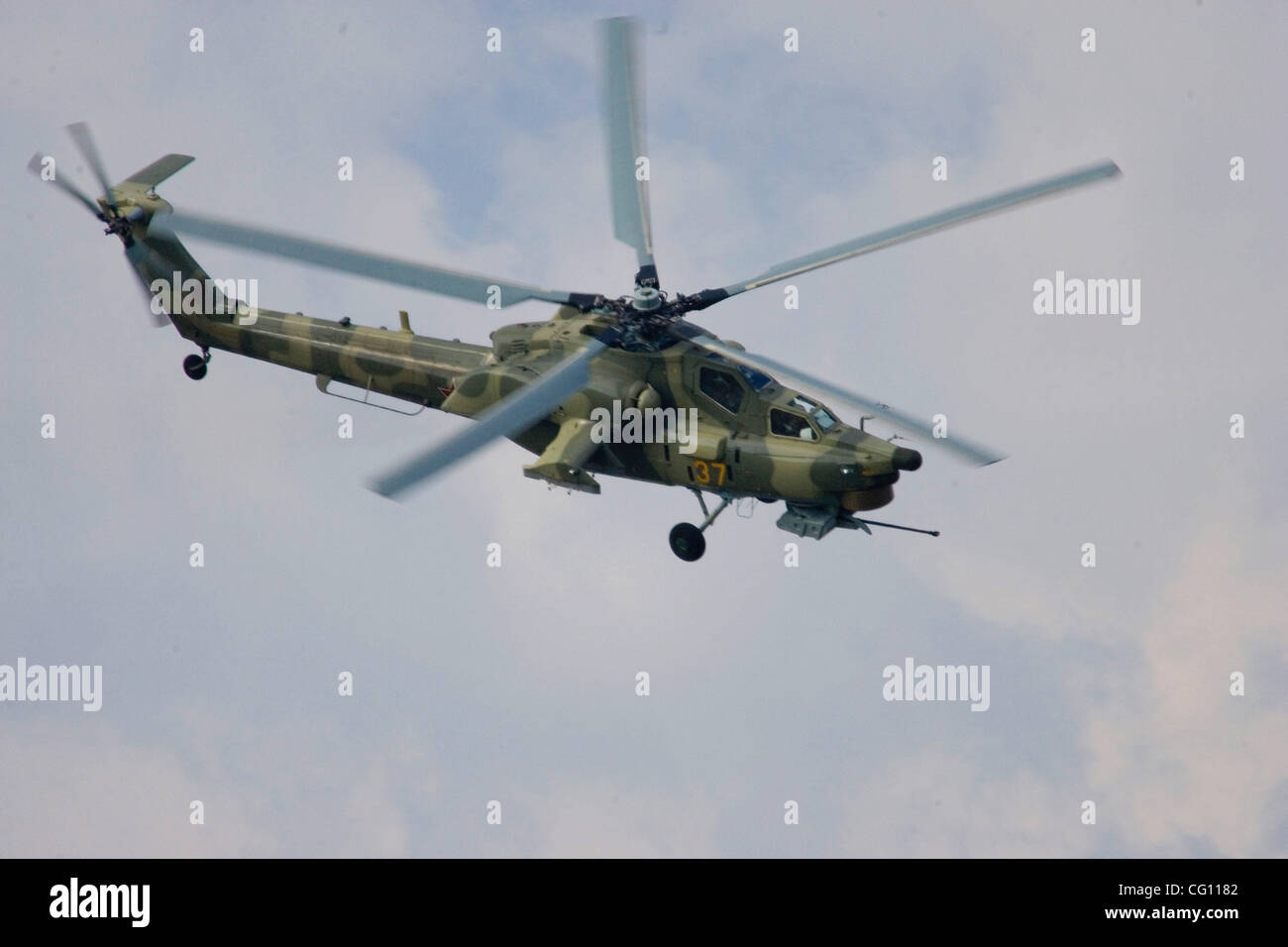 Russian Air Force. KA 50 combat helicopter (Black Shark Stock Photo - Alamy
