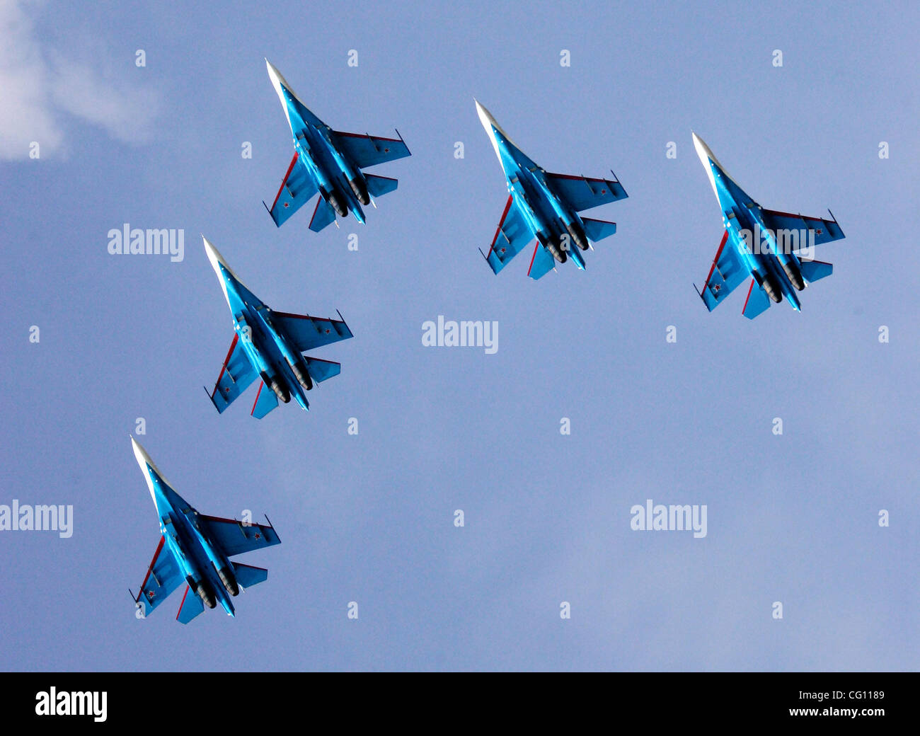 Russian Air Force. SU 27 fighters Stock Photo - Alamy
