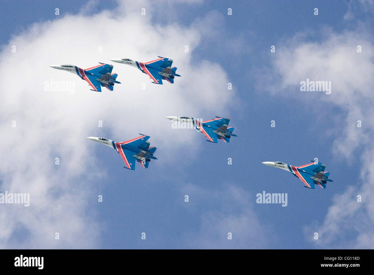 Russian Air Force. SU 27 fighters Stock Photo - Alamy