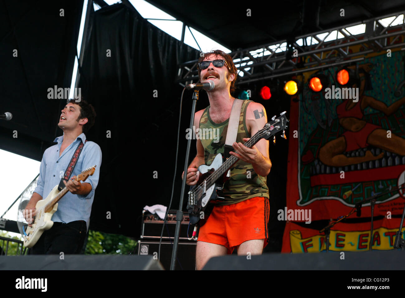 The Black Lips performing at The Village Voice Siren Festival in Coney ...