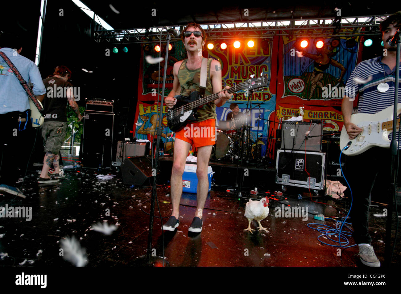 The Black Lips performing at The Village Voice Siren Festival in Coney ...
