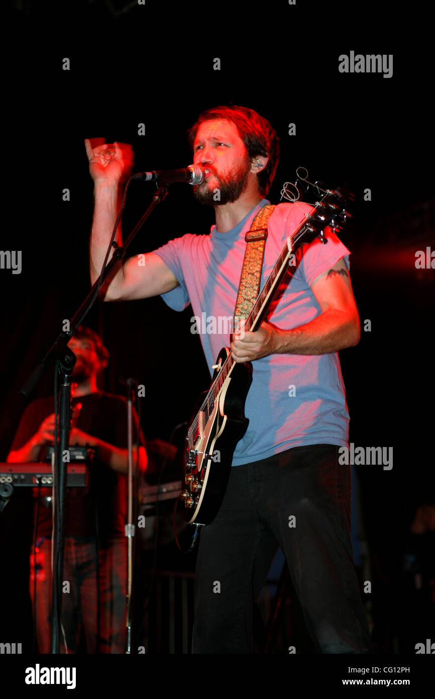 Cursive performing at The Village Voice Siren Festival in Coney Island ...