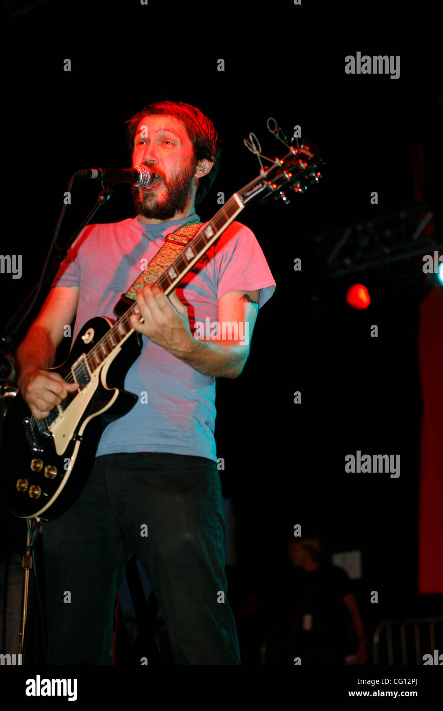 Cursive performing at The Village Voice Siren Festival in Coney Island ...