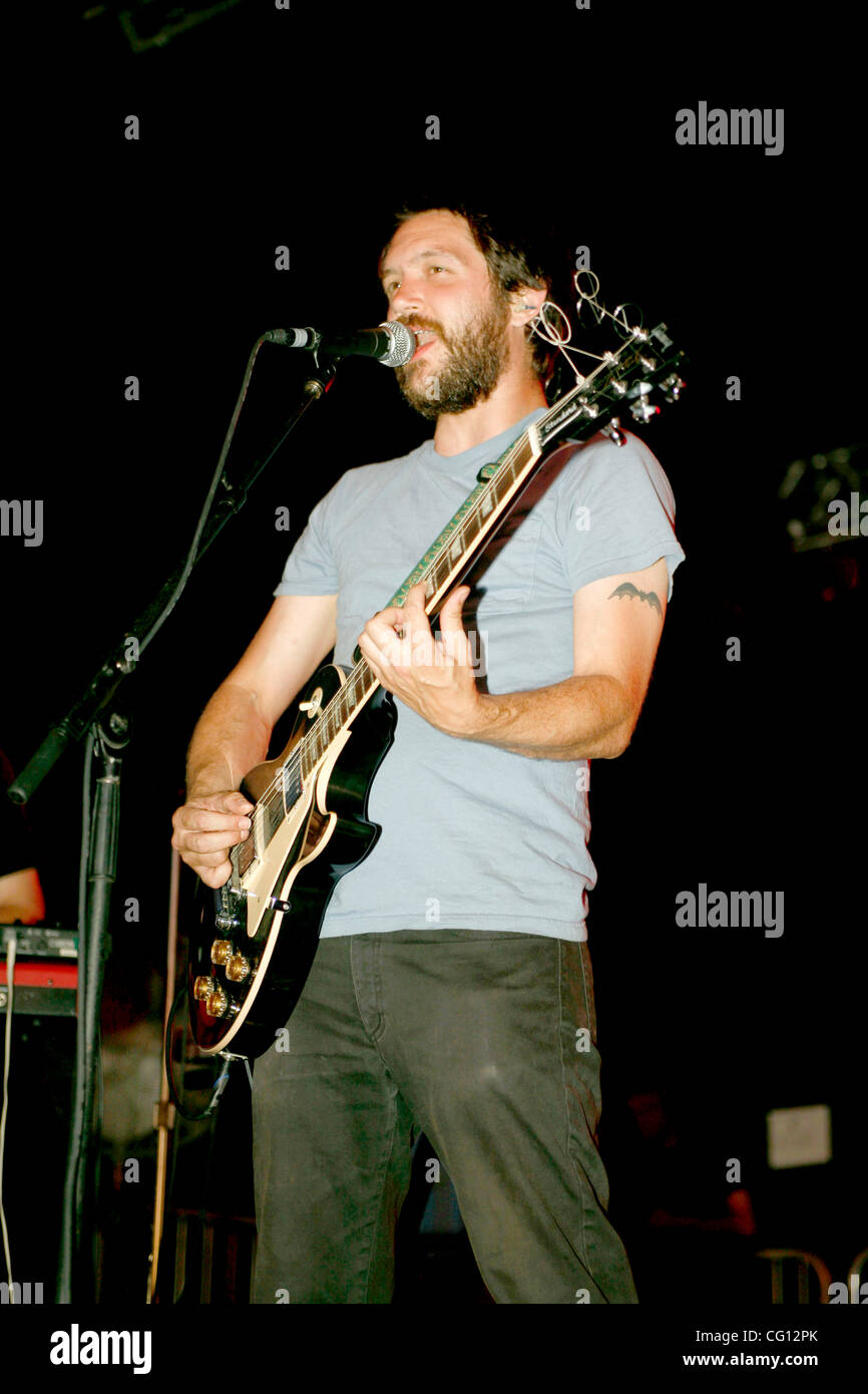 Cursive performing at The Village Voice Siren Festival in Coney Island ...