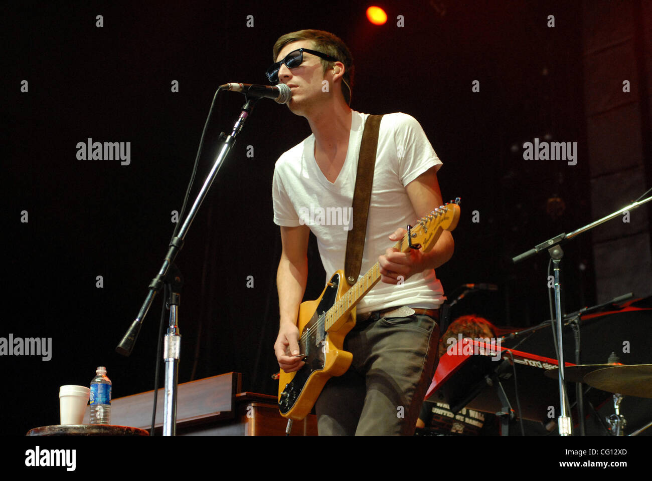 Jul. 22, 2007; Raleigh, NC USA; Musician DAN LAYUS of the band ...