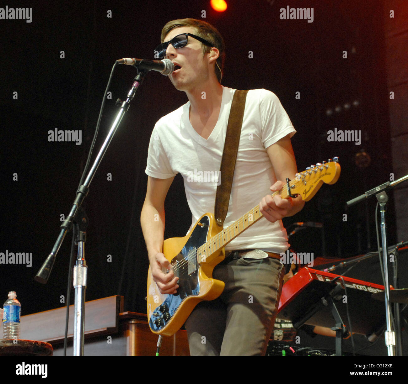 Jul. 22, 2007; Raleigh, NC USA; Musician DAN LAYUS of the band ...