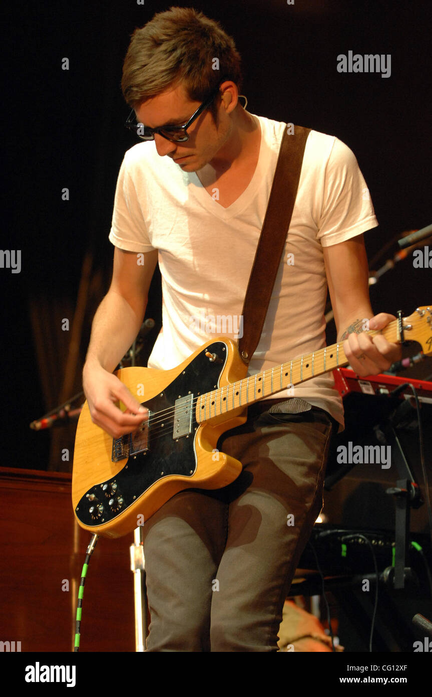Jul. 22, 2007; Raleigh, NC USA; Musician DAN LAYUS of the band ...