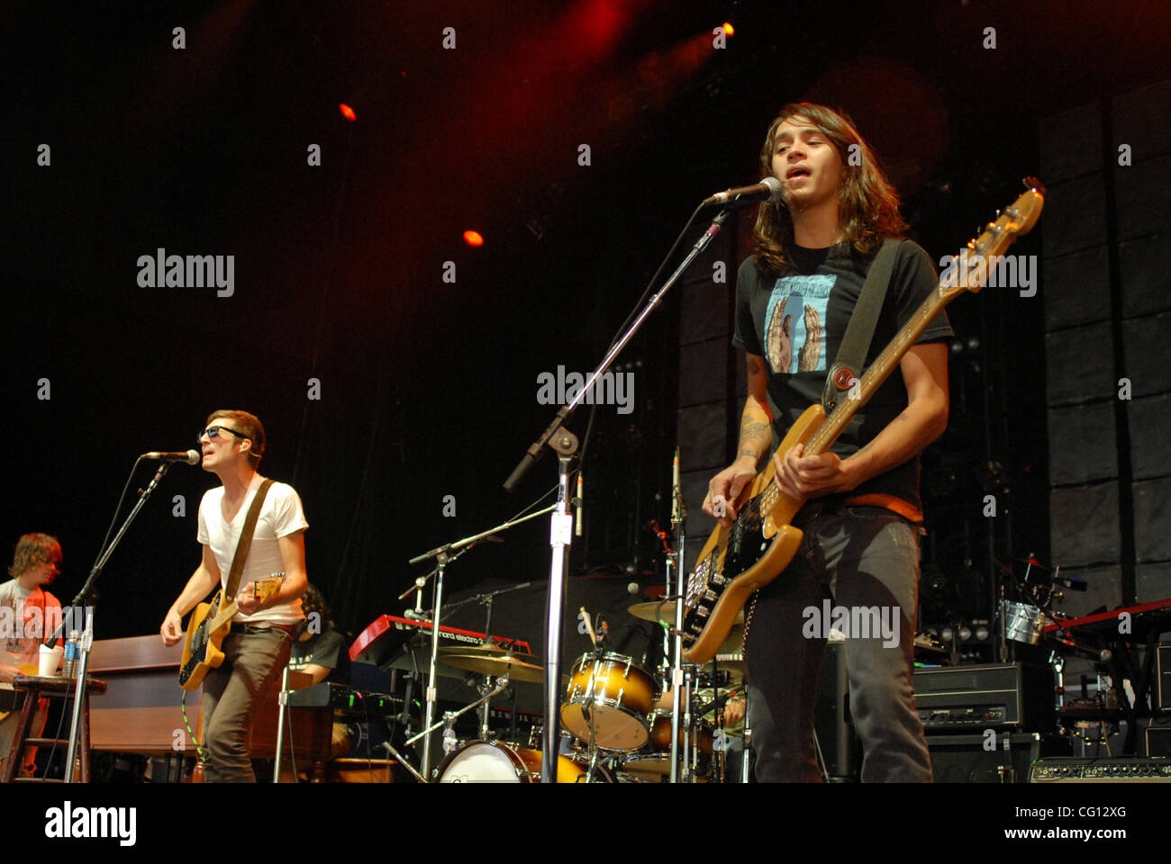 Jul. 22, 2007; Raleigh, NC USA; Singer DAN LAYUS, Drummer JUSTIN SOUTH ...