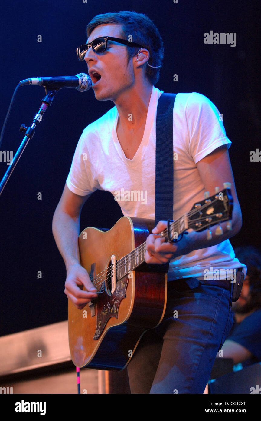 Jul. 22, 2007; Raleigh, NC USA; Musician DAN LAYUS of the band ...