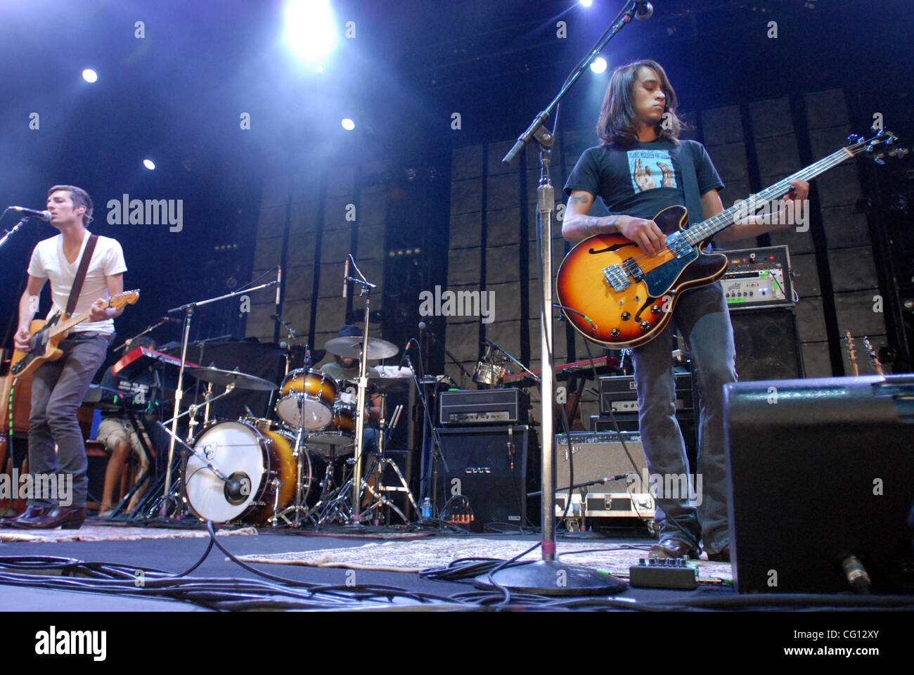 Jul. 22, 2007; Raleigh, NC USA; Singer DAN LAYUS, Drummer JUSTIN SOUTH ...