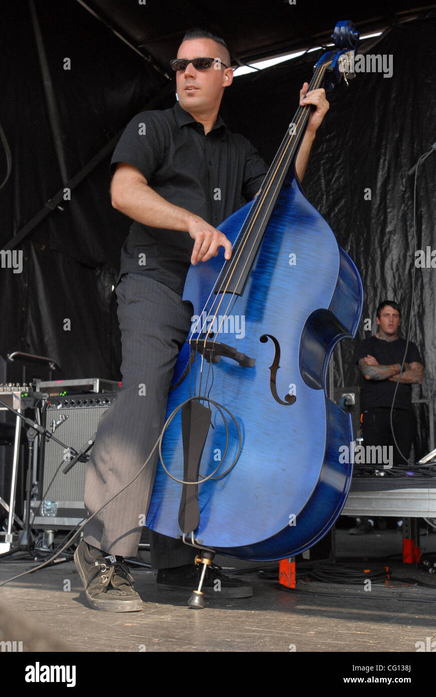 Jul. 23, 2007; Charlotte, NC USA; Bass Guitarist JEFF ROFFREDO of the ...