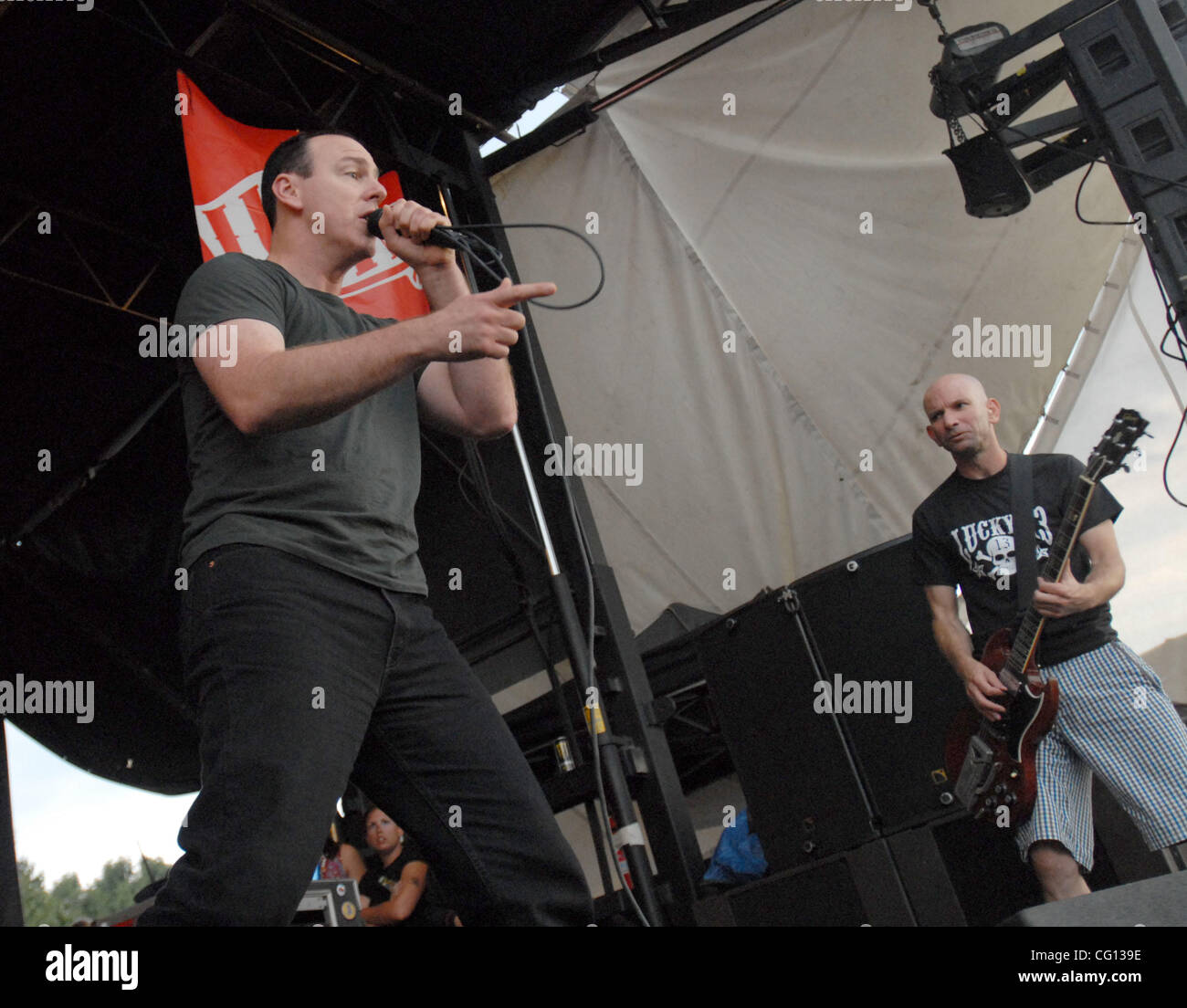 Jul. 23, 2007; Charlotte, NC USA; Singer GREG GRAFFIN and Guitarist ...