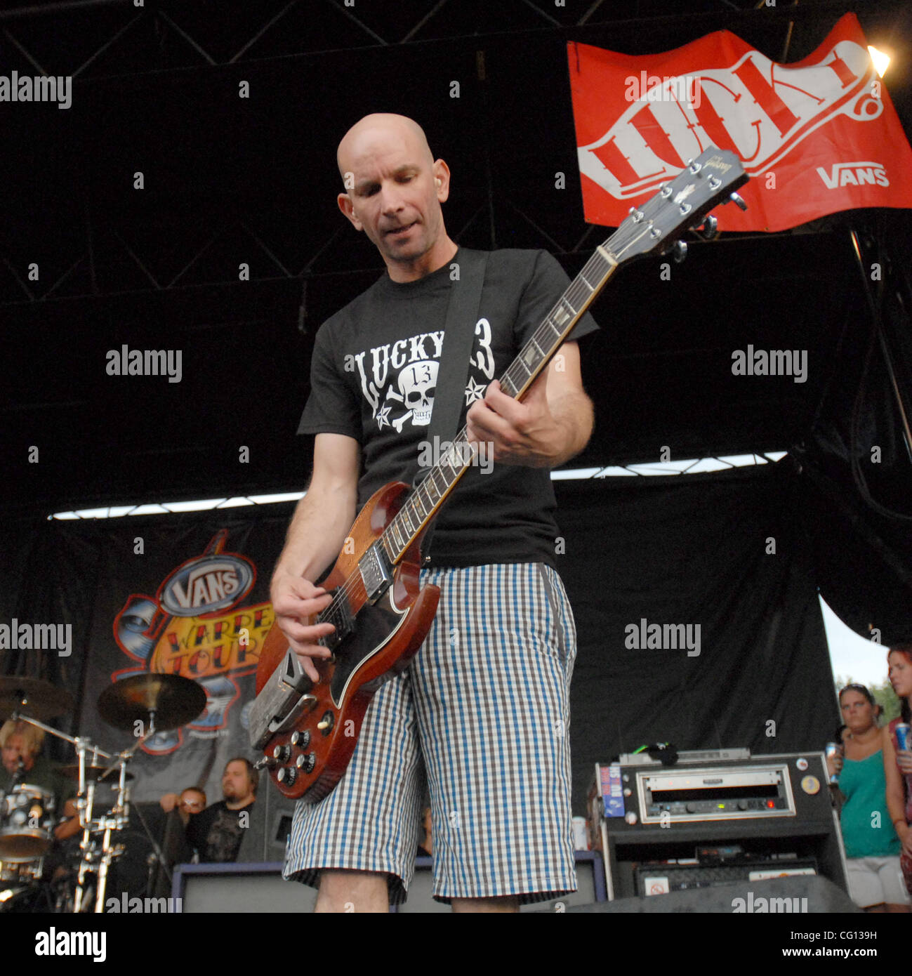 Jul. 23, 2007; Charlotte, NC USA; Guitarist GREG HETSON of the band BAD ...
