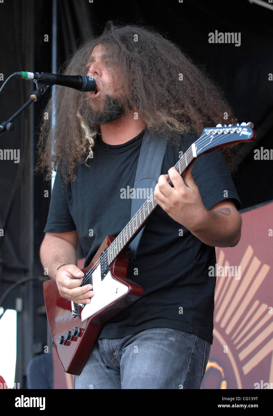 Jul. 23, 2007; Charlotte, NC USA; Singer / Guitarist CLAUDIO SANCHEZ of ...