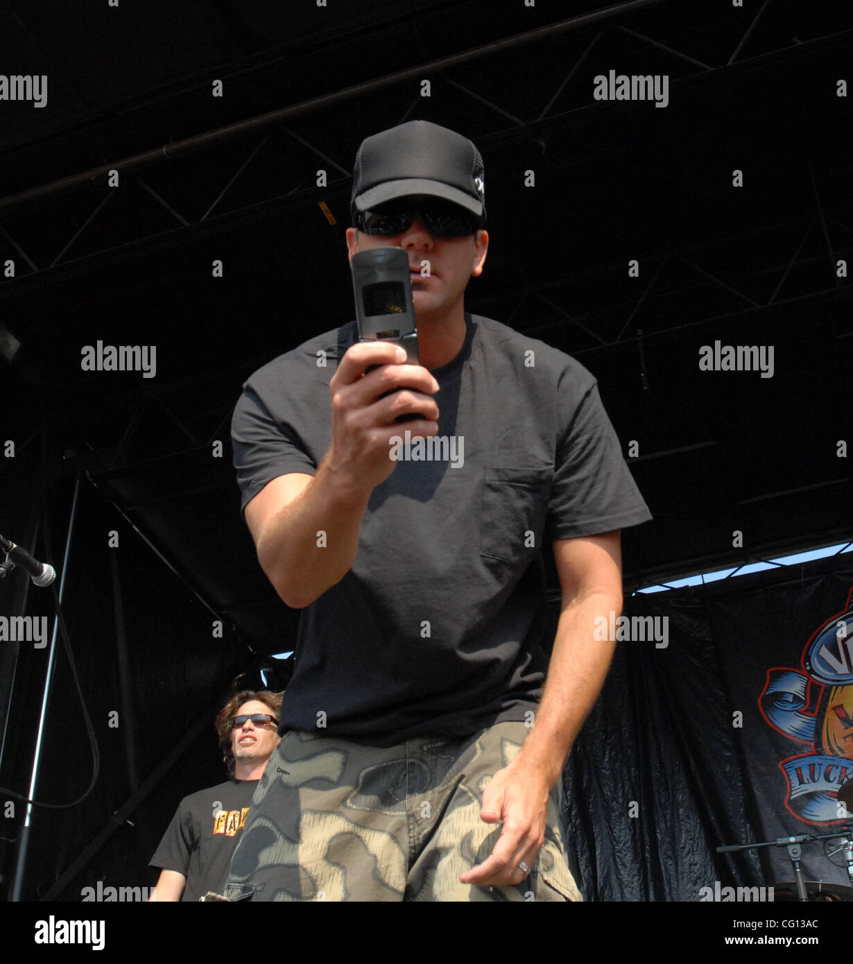 Jul. 23, 2007; Charlotte, NC USA; Singer JIM LINDBERG of the band ...