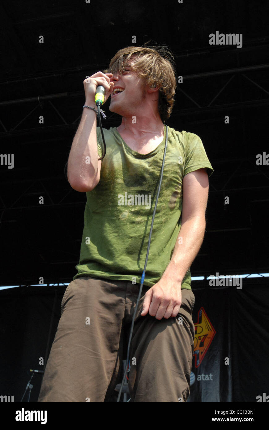 Jul. 23, 2007; Charlotte, NC USA; Singer ANTHONY GREEN of the band ...