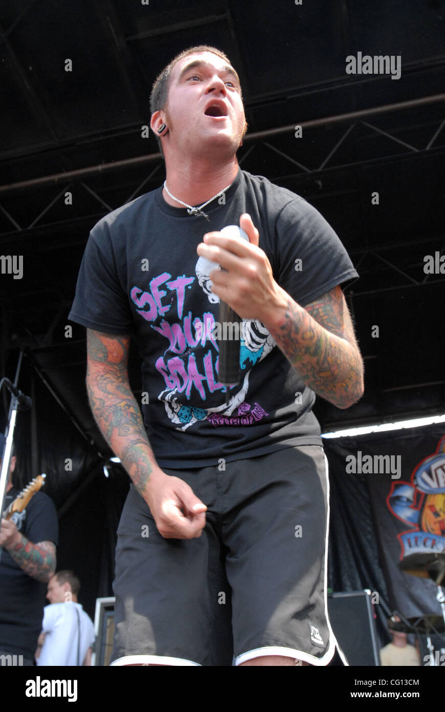 Jul. 23, 2007; Charlotte, NC USA; Singer JORDAN PUNDIK of the band New ...