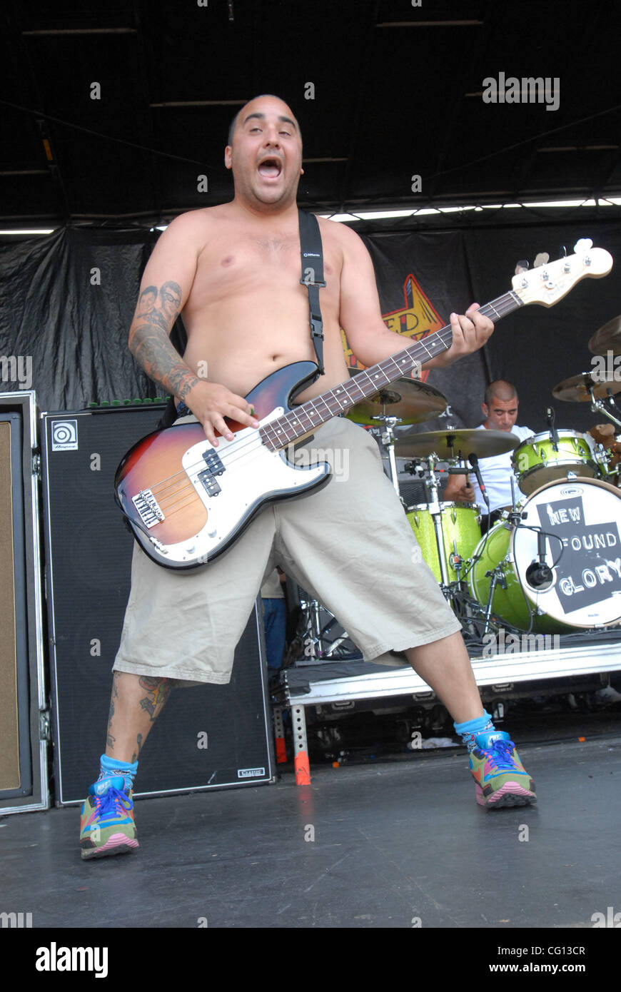 Jul. 23, 2007; Charlotte, NC USA; Bass Guitarist IAN GRUSHKA of the ...