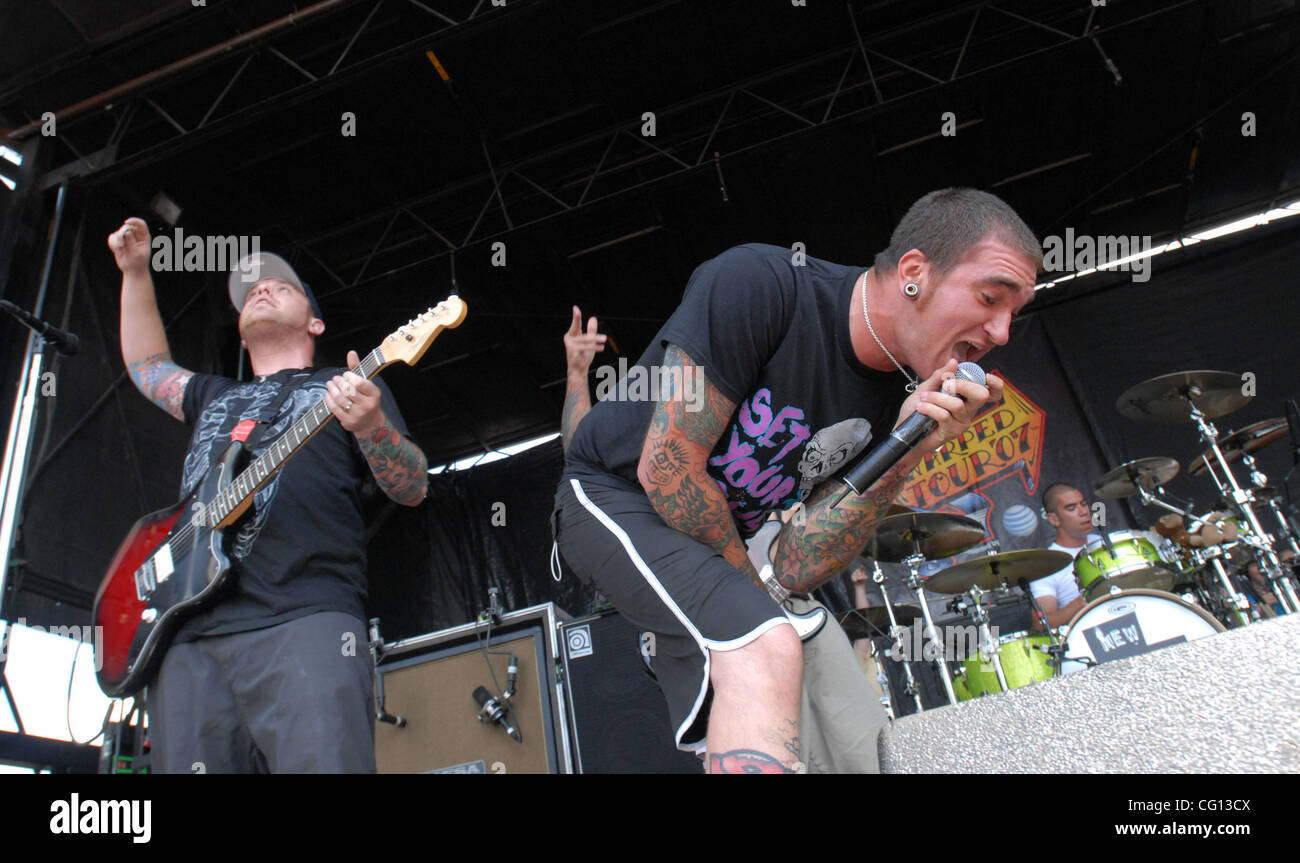 Jul. 23, 2007; Charlotte, NC USA; Singer JORDAN PUNDIK of the band New ...