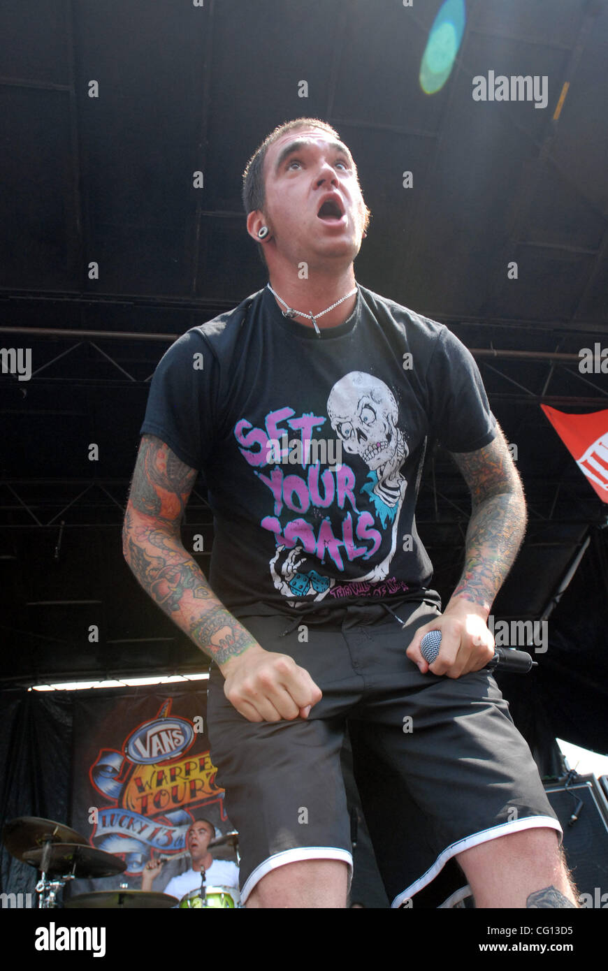 Jul. 23, 2007; Charlotte, NC USA; Singer JORDAN PUNDIK of the band New ...