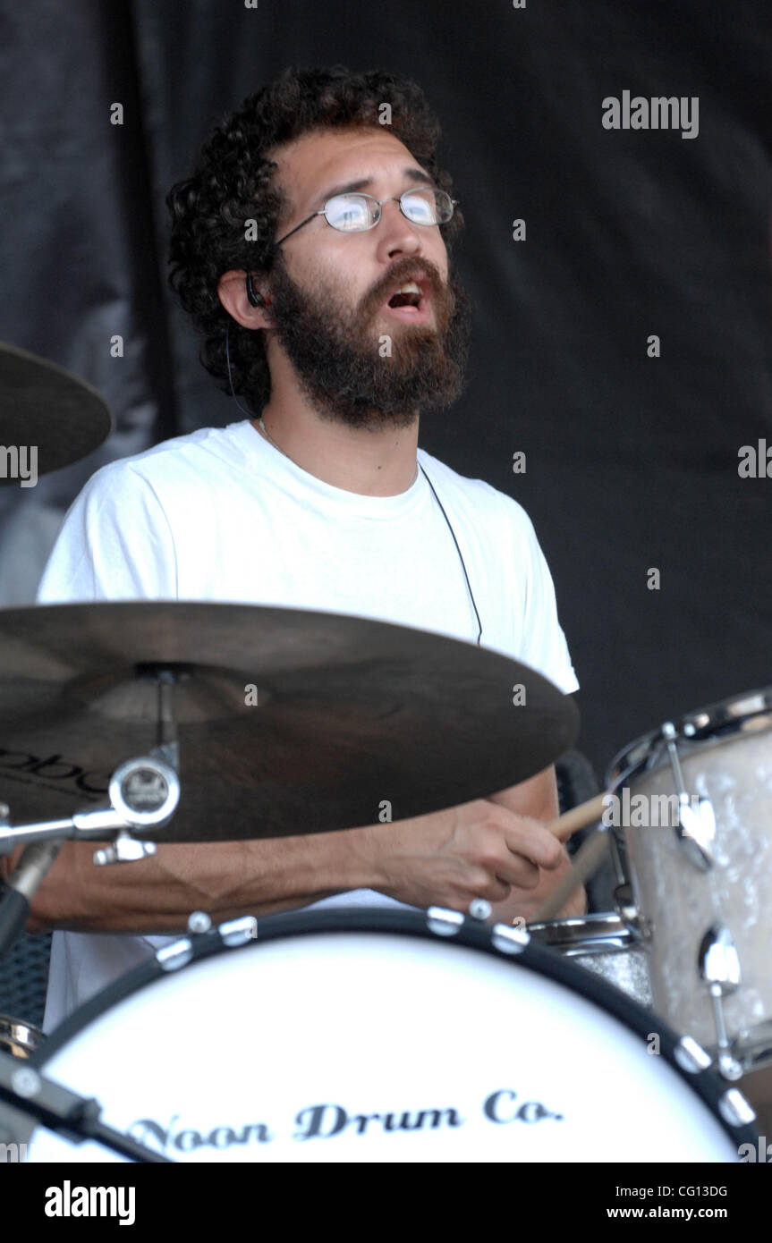 Jul. 23, 2007; Charlotte, NC USA; Drummer WILL NOON of the band ...