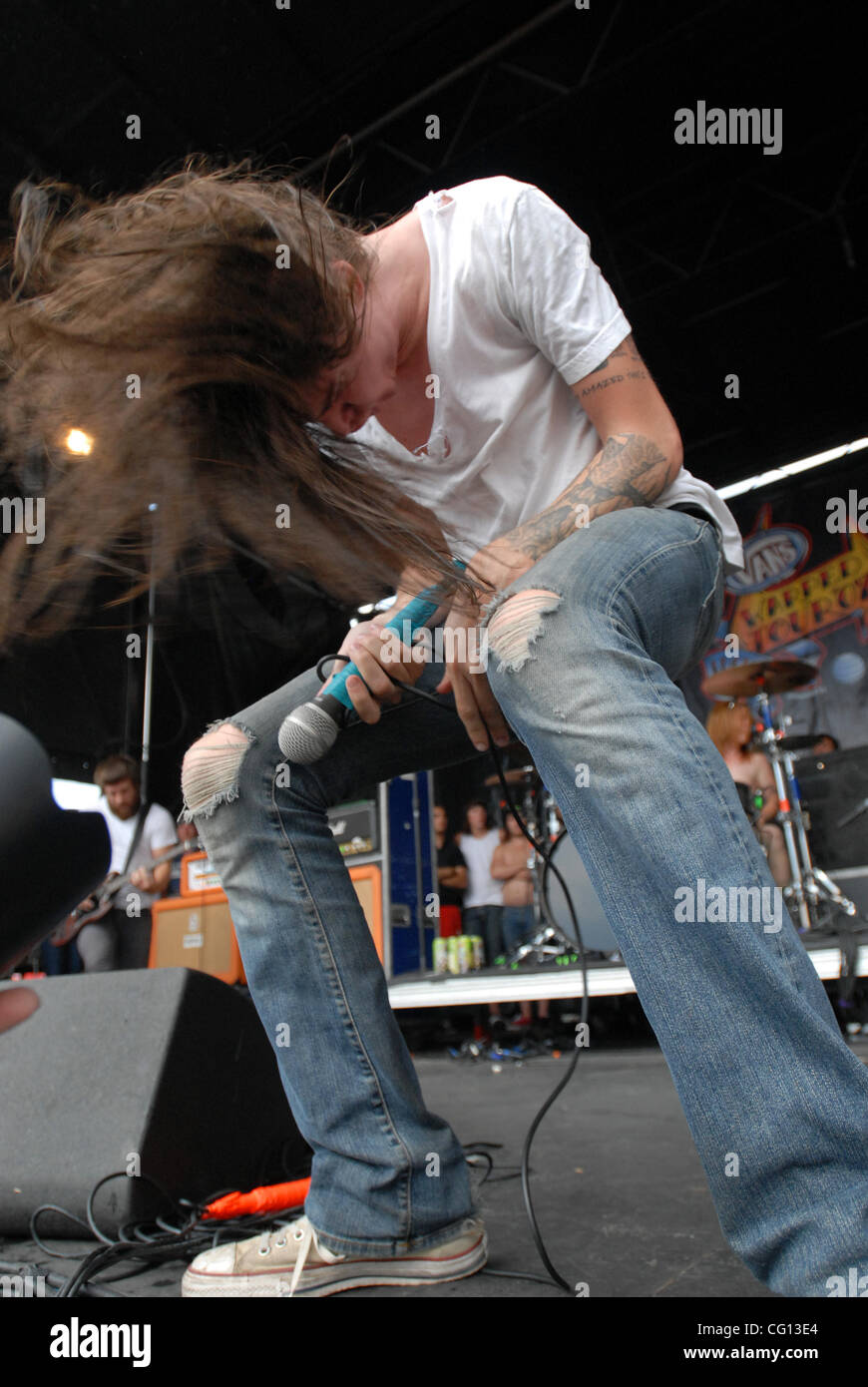 Jul. 23, 2007; Charlotte, NC USA; Singer SPENCER CHAMBERLAIN of the ...