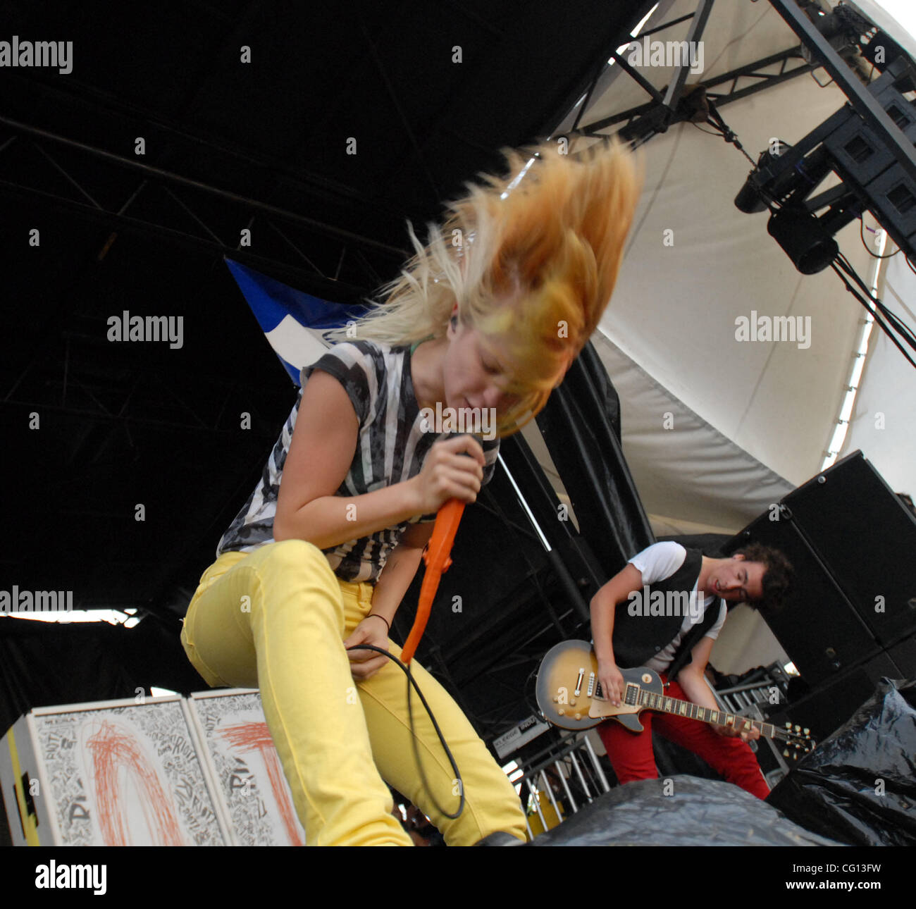 Jul. 23, 2007; Charlotte, NC USA; Singer HAYLEY WILLIAMS of the band ...