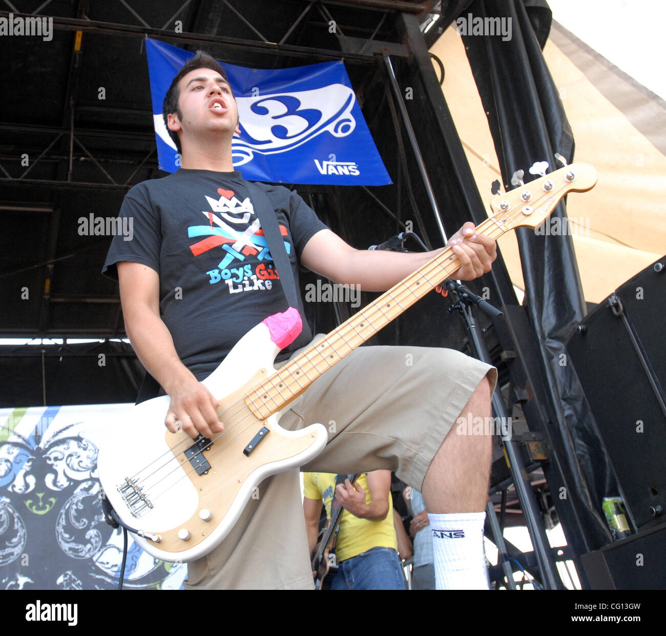 Jul. 23, 2007; Charlotte, NC USA; Bass Guitarist FRED CIMATO of the ...