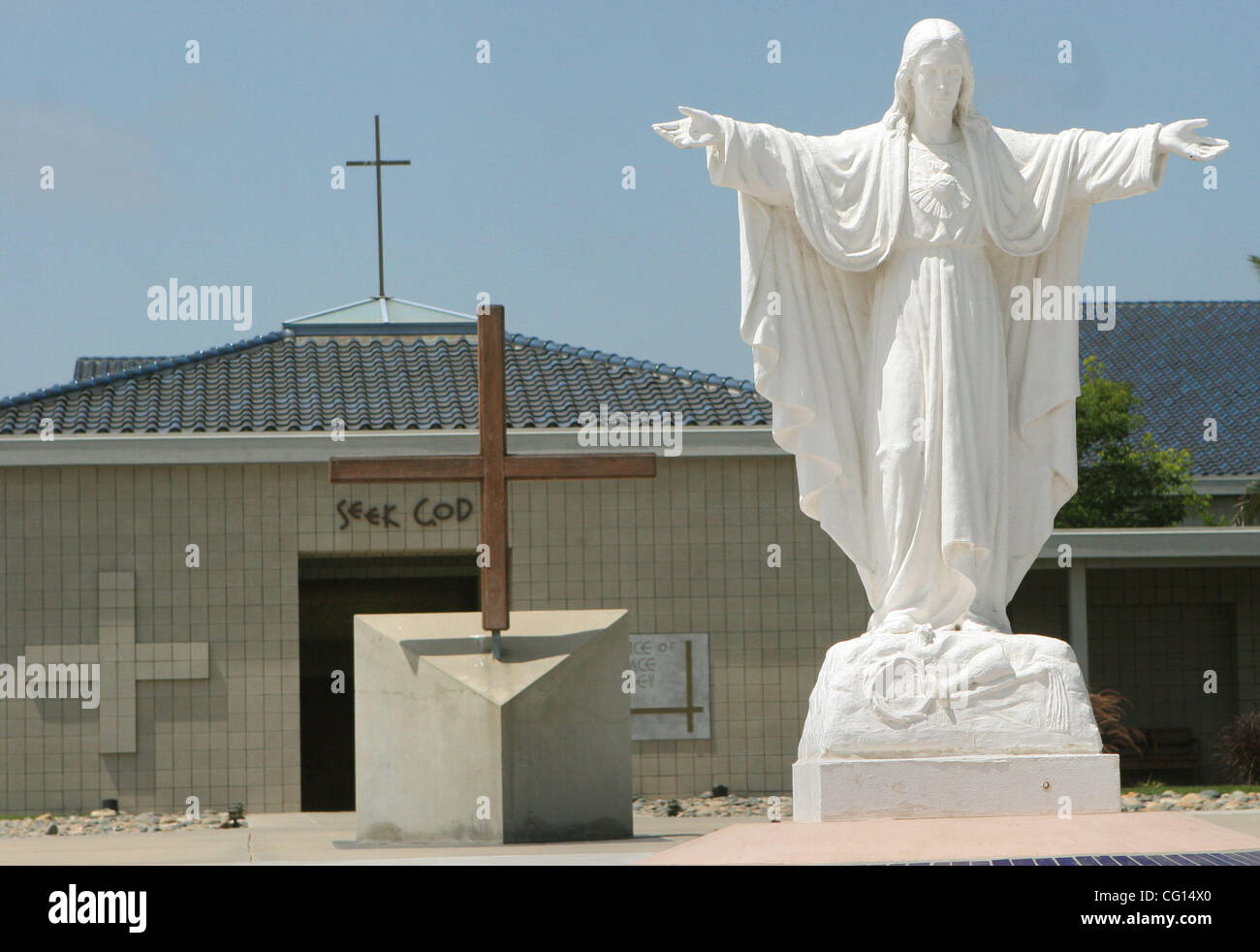 July 24, 2007 Oceanside, CA, The Prince of Peace Abbey was built in ...