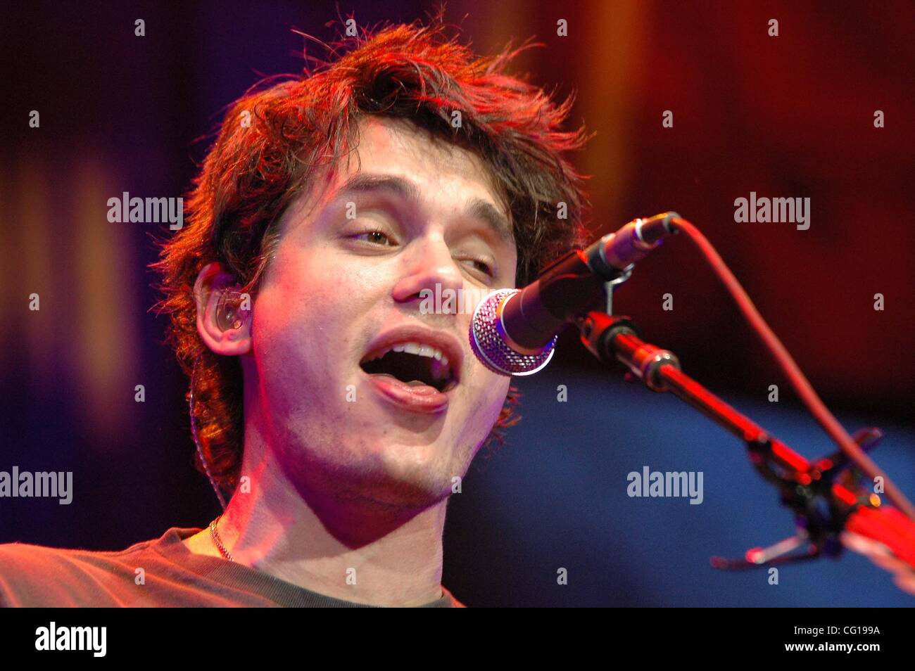 Singer John Mayer performs at the Walnut Creek Amphitheater in Raleigh ...