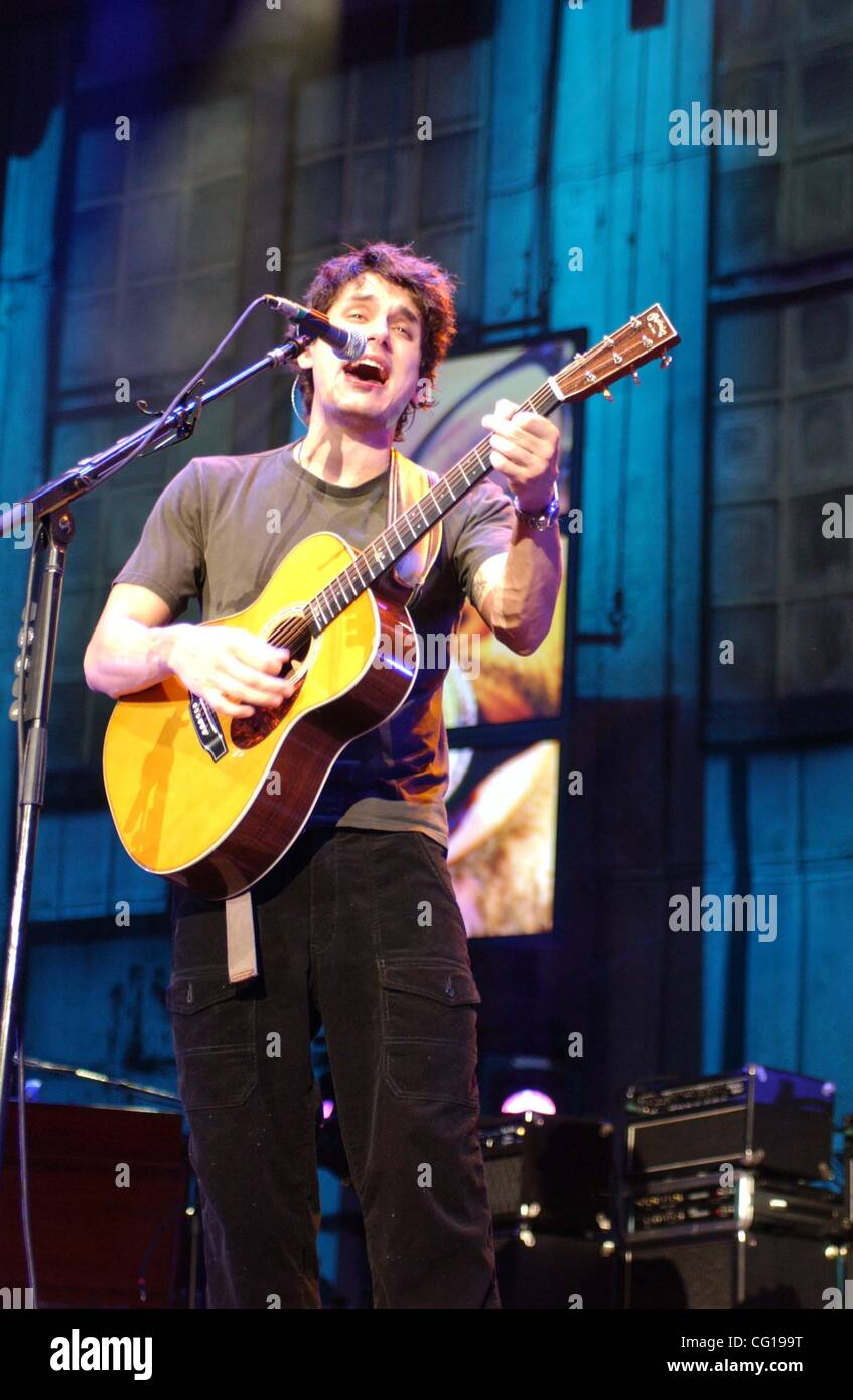 Singer John Mayer performs at the Walnut Creek Amphitheater in Raleigh ...