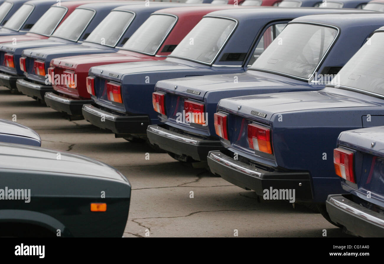 Brand new russian cars Lada ready for sale. Lada (Zhiguli) is an old ...