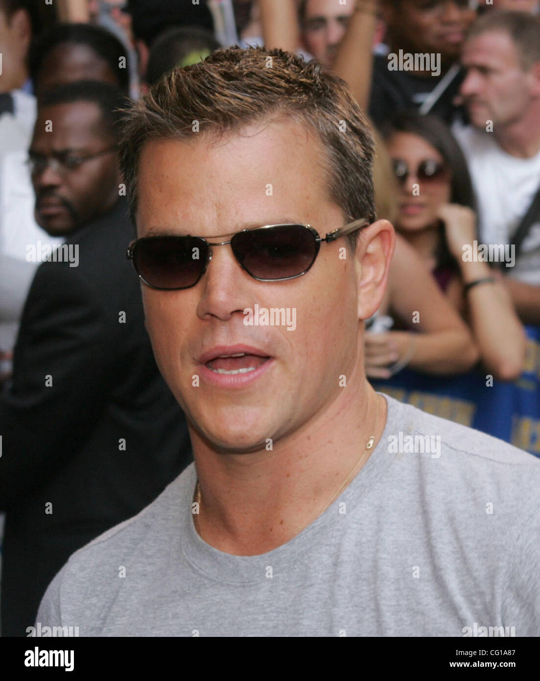 Aug 01, 2007 - New York, NY, USA -Actor MATT DAMON at his appearance on ...