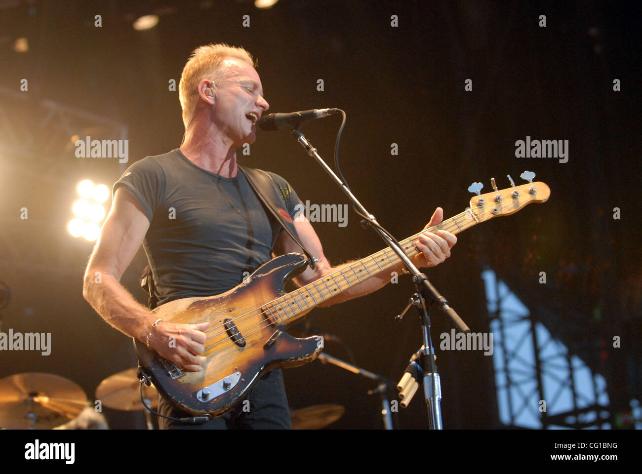 Aug. 4, 2007 Baltimore, MD; USA, Bass Guitarist STING of the band The ...