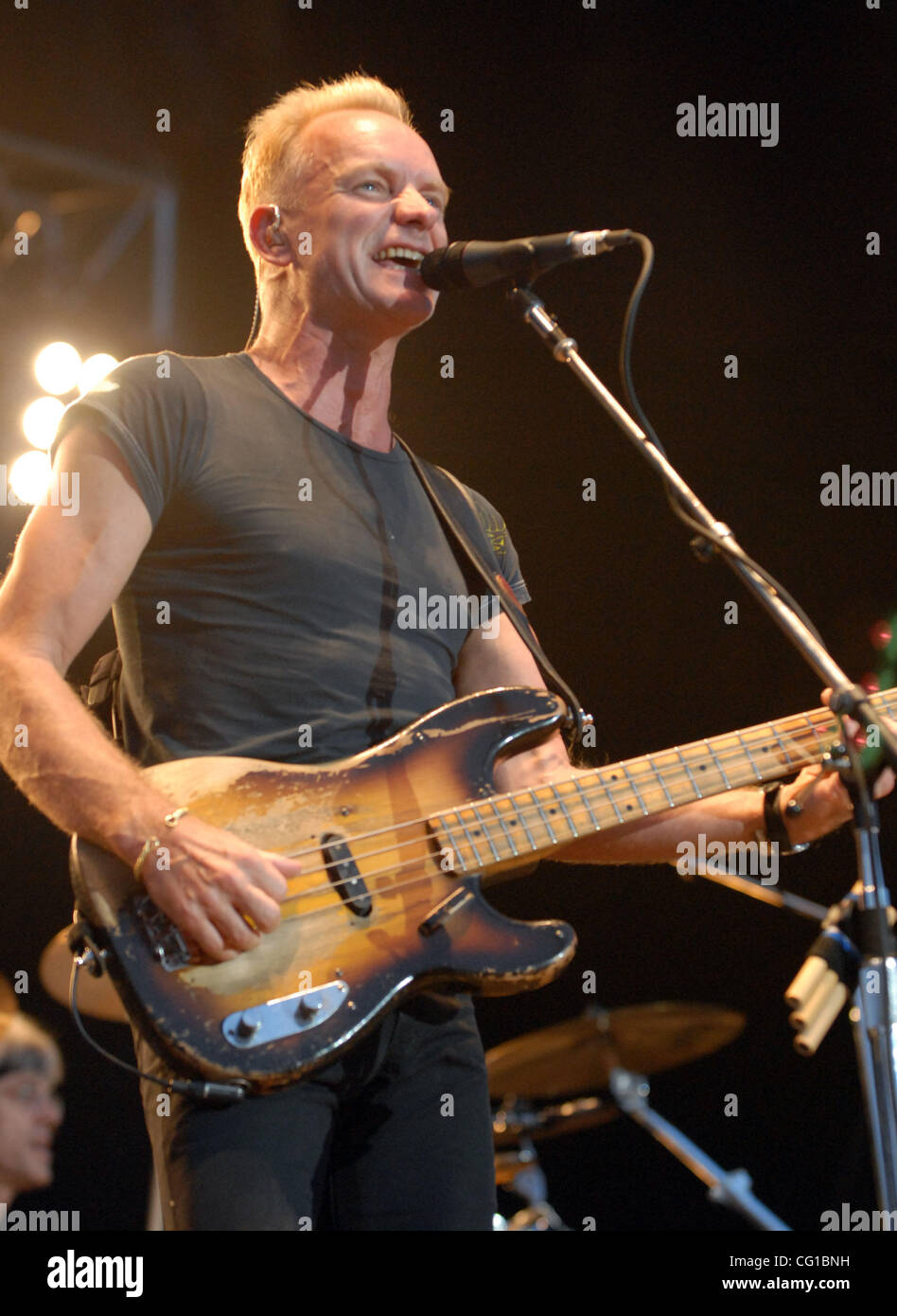 Aug. 4, 2007 Baltimore, MD; USA, Bass Guitarist STING of the band The ...