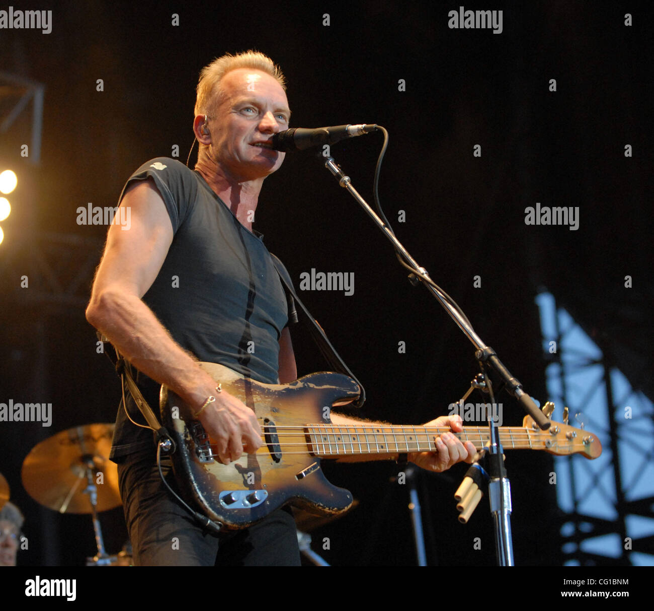 Aug. 4, 2007 Baltimore, MD; USA, Bass Guitarist STING of the band The ...