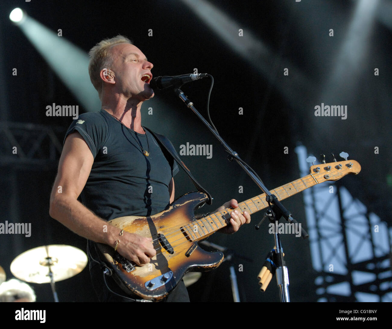 Aug. 4, 2007 Baltimore, MD; USA, Bass Guitarist STING of the band The ...