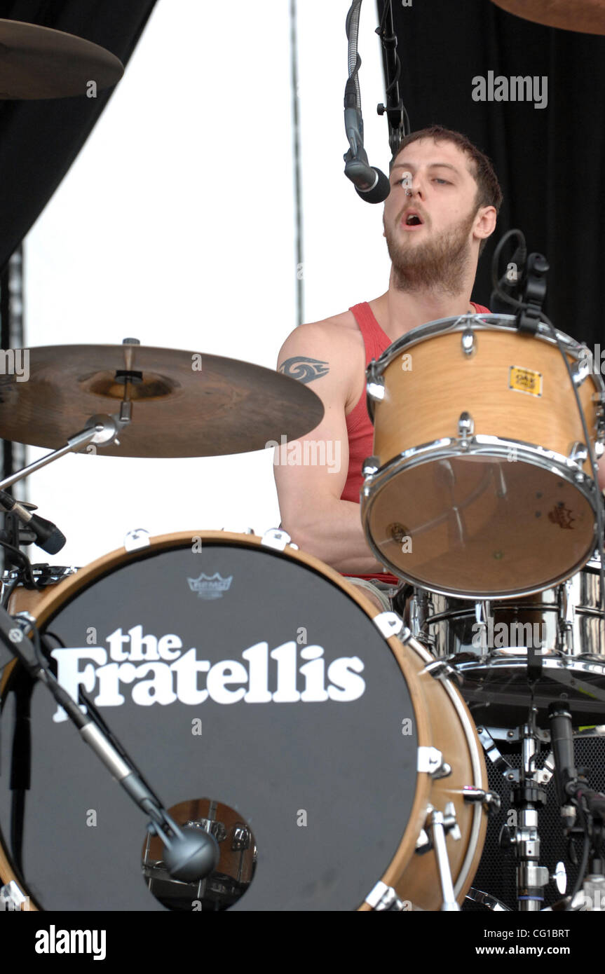 Aug 04, 2007 - Baltimore, MD, USA - Drummer MINCE FRATELLI of the band ...