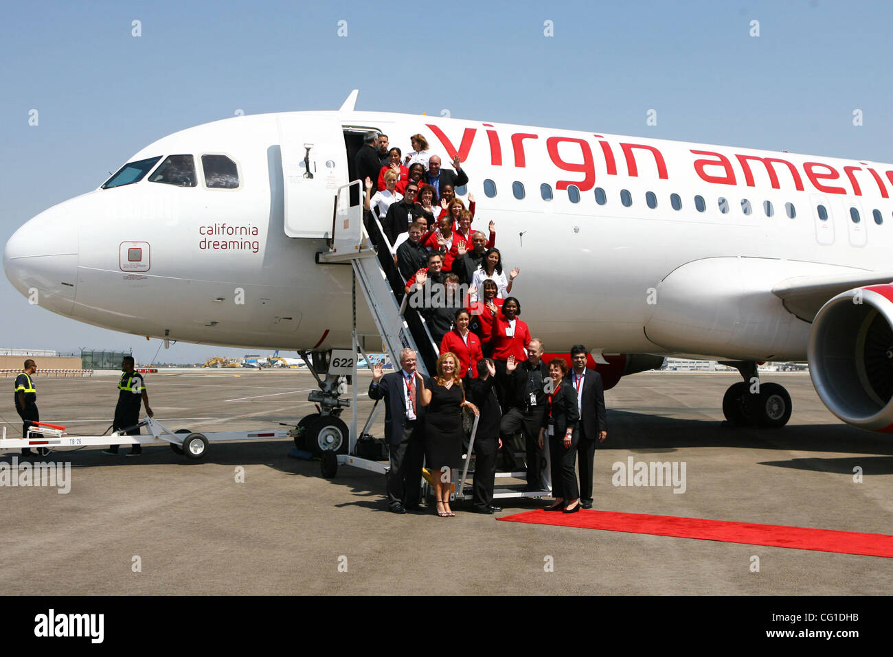 Inaugural Flight Crew Celebrate High Resolution Stock Photography and ...