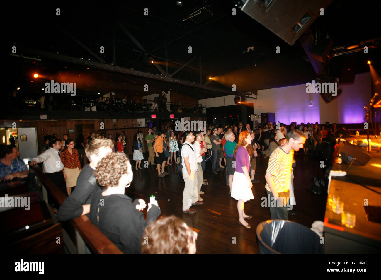 The crowd and atmosphere at The Highline Ballroom on August 9,2007. The ...