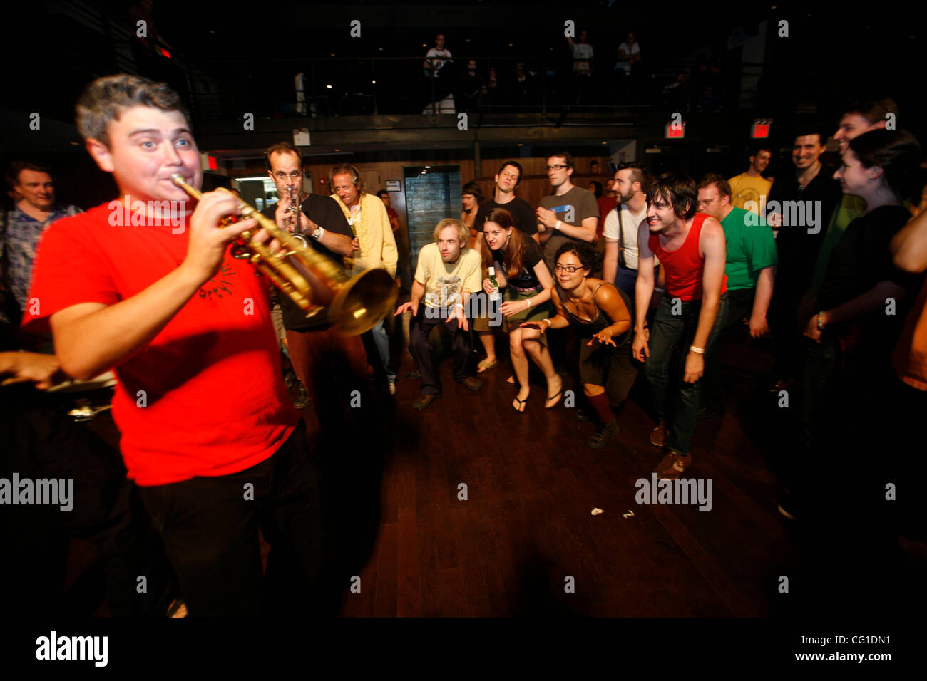 The crowd and atmosphere at The Highline Ballroom on August 9,2007. The ...