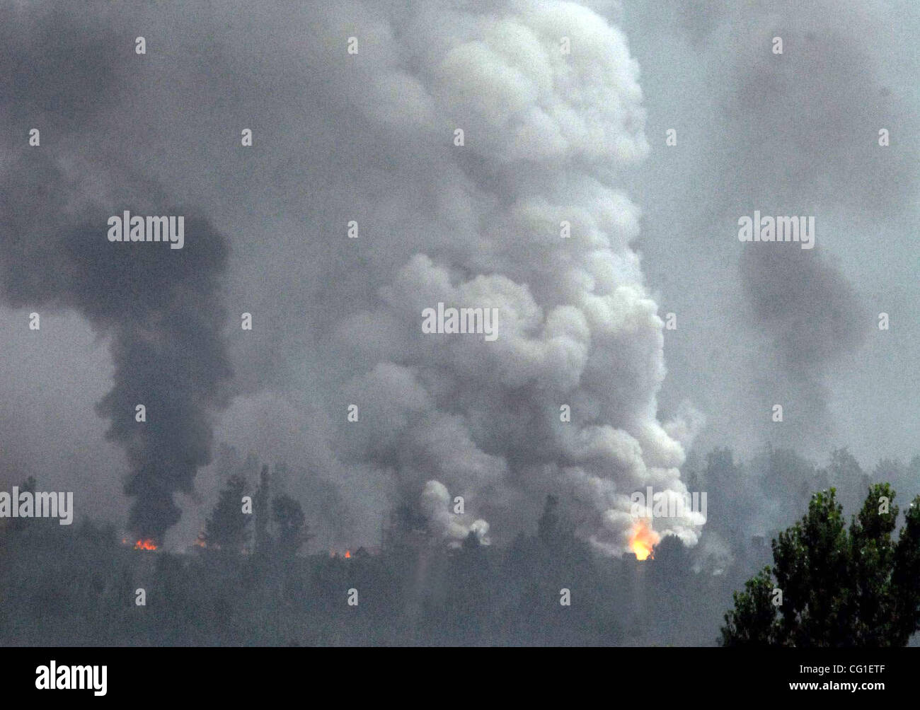 Smoke Fire and Explosion Erupting From Indian army ammunition camp at ...