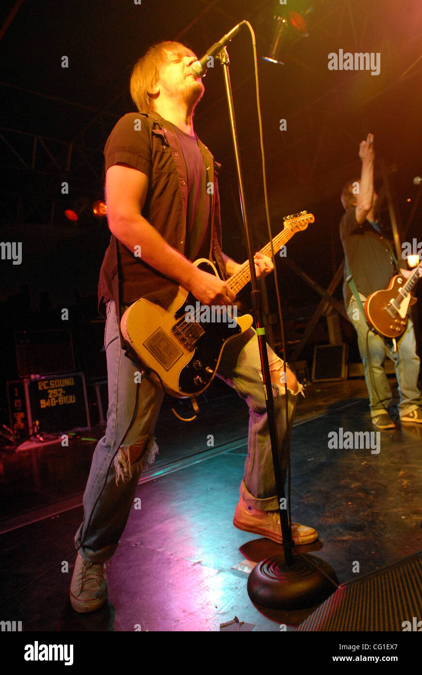 Aug. 11, 2007 Raleigh, NC; USA, Singer / Guitarist DAVID PIRNER of the ...