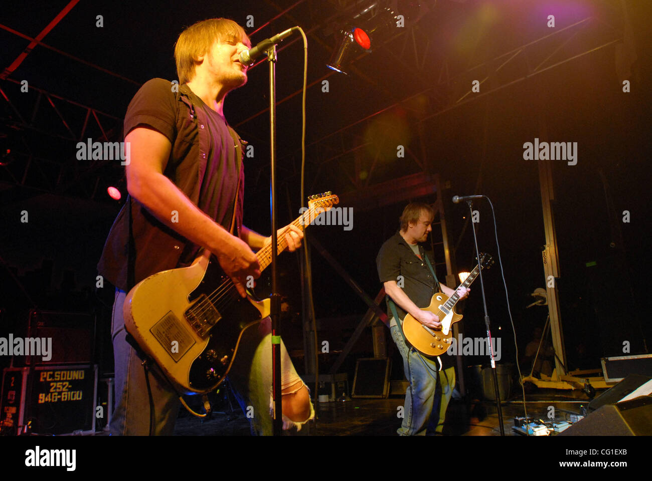 Aug. 11, 2007 Raleigh, NC; USA, (L-R) Singer / Guitarist DAVID PIRNER ...