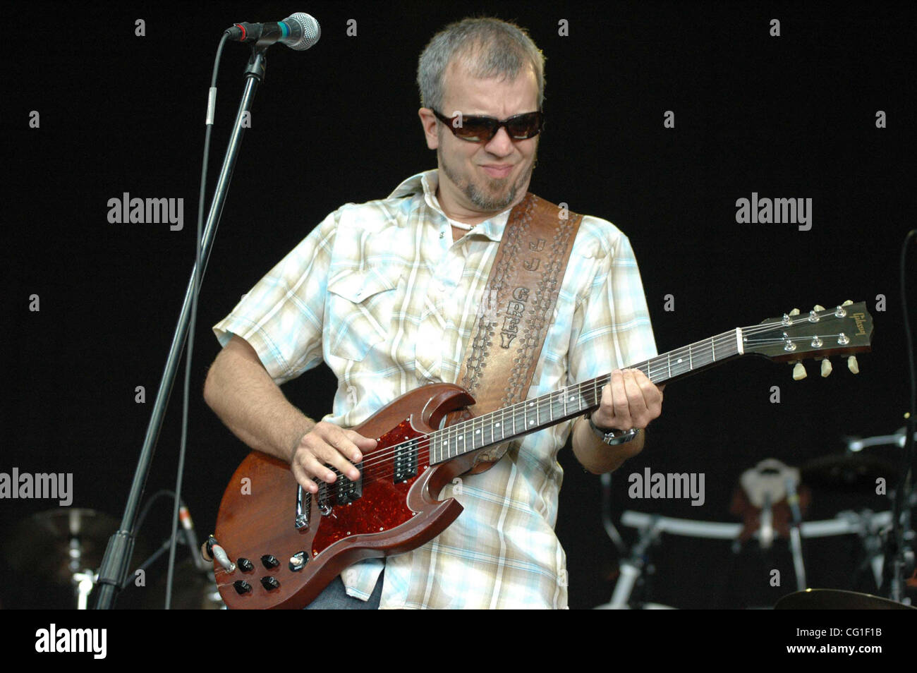 Singer JJ Grey performs at the Walnut Creek Amphitheatre in Raleigh, NC ...