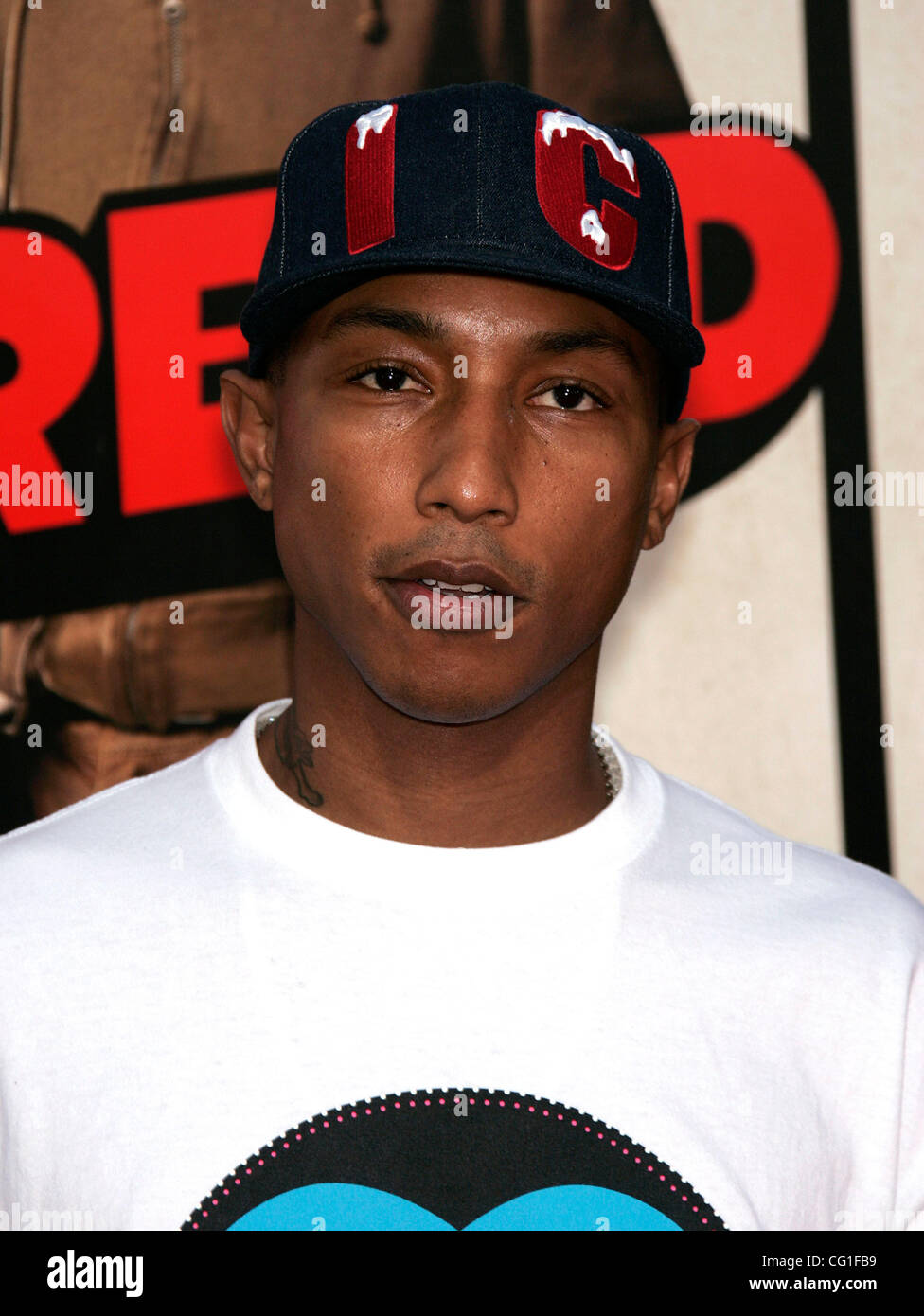 Aug 13, 2007 - Hollywood, California, USA - Actor PHARRELL WILLIAMS at ...