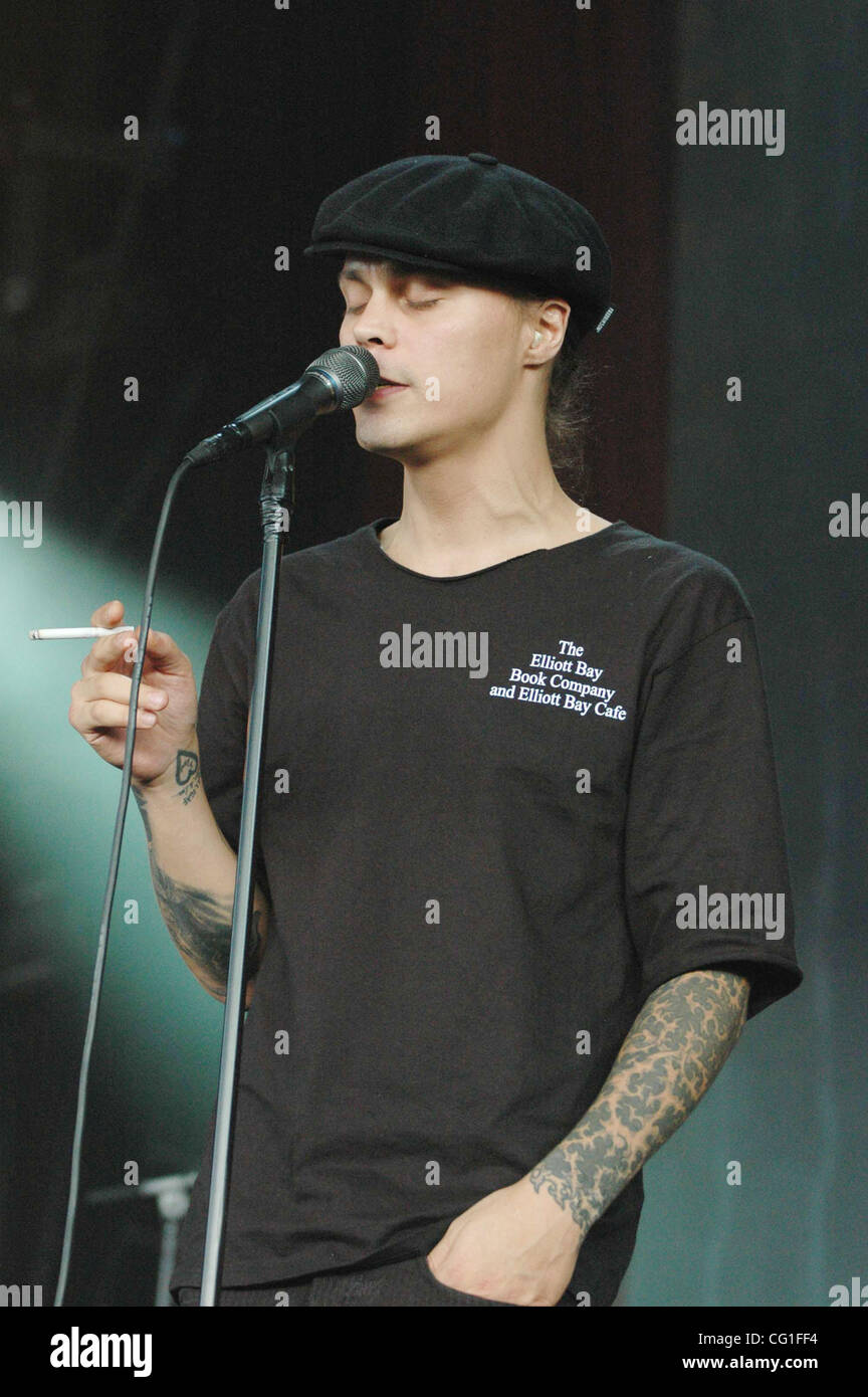 Finnish rock band, HIM, performs at the Walnut Creek Amphitheater in ...