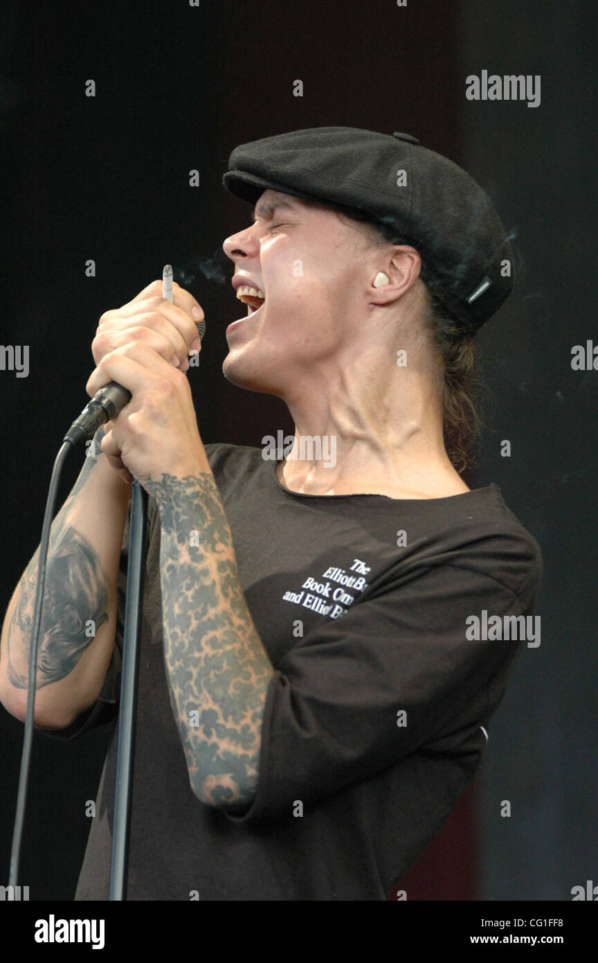 Finnish rock band, HIM, performs at the Walnut Creek Amphitheater in ...