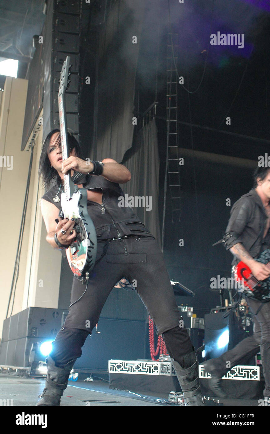 Rock Band Julien-K performs at the Walnut Creek Amphitheater in Raleigh ...