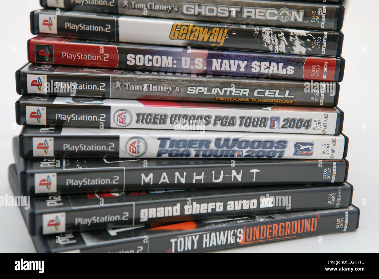 Playstation 2 console and games hi-res stock photography and images - Alamy